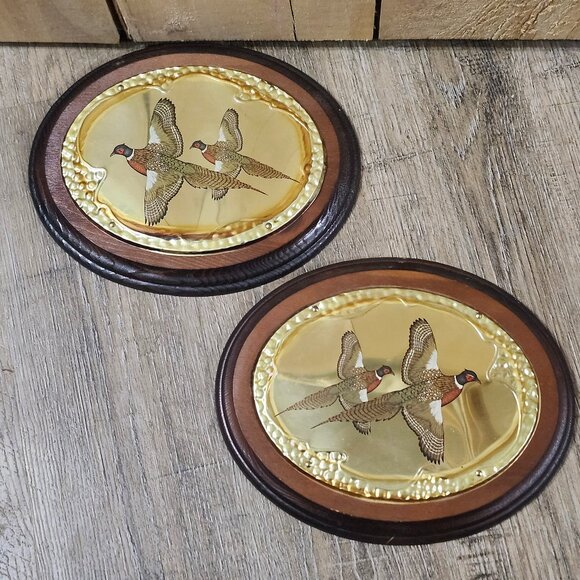 Homco | Accents | Vintage Pheasant Plaques Oval Wall Decor Homco | Poshmark